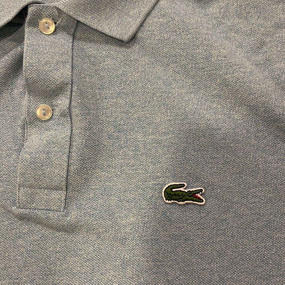 Light Blue Lacoste Polo T-Shirt | Size: Medium - Gem
